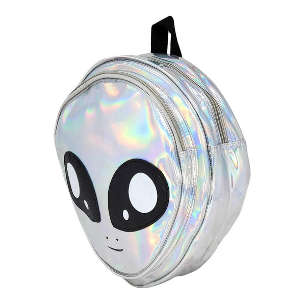 Alien Head Backpack - Holographic Vinyl Print | Pakapalooza