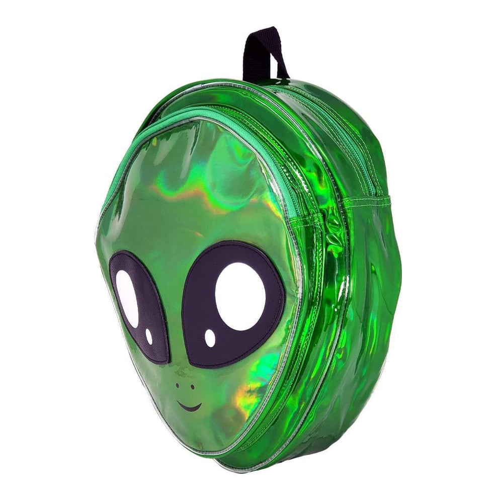 Alien Head Backpack - Holographic Vinyl Print - Pakapalooza