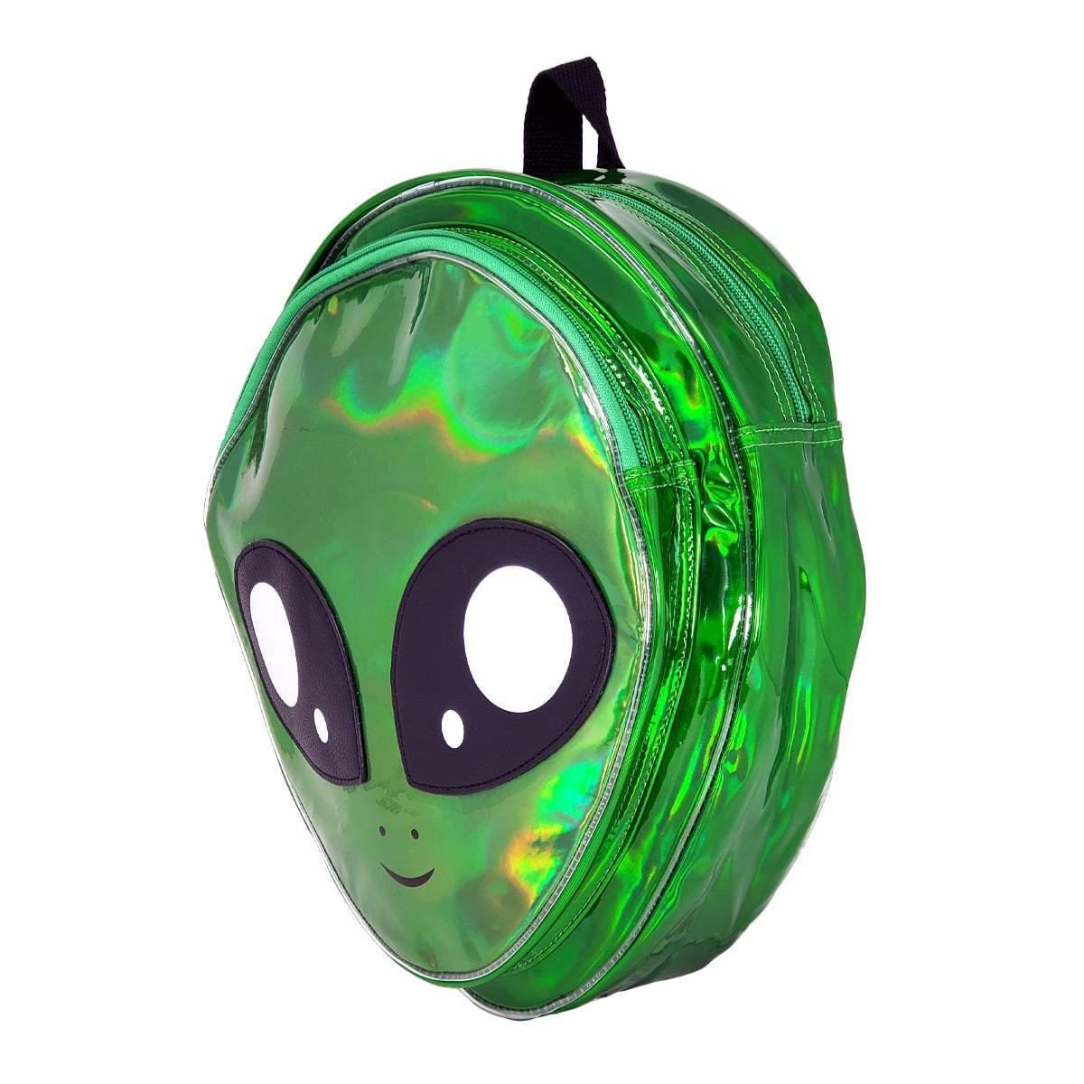 Alien Head Backpack - Holographic Vinyl Print - Pakapalooza