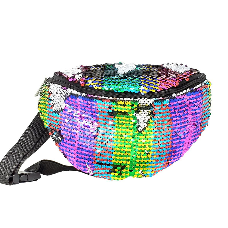 Rainbow Sequin Fanny Pack - Shimmering Elegance - Pakapalooza
